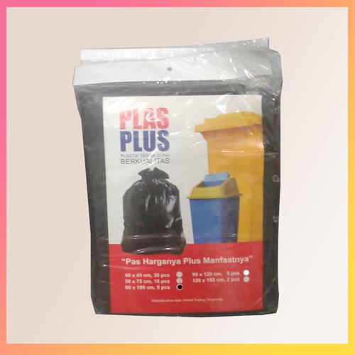 Jual Plastik sampah PlasPlus economy 60 x 100 cm 9 lmbr - Jakarta Barat - UnilinkShop | Tokopedia