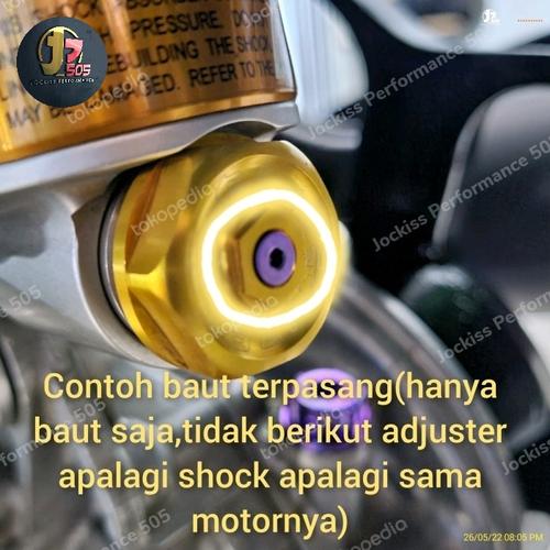 Jual Baut Titanium Cover Adjuster Klik Shock Ohlins Nui RCB - Baut Flat ...
