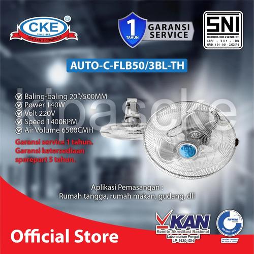 Jual CKE Kipas Atap Putar Auto Ceiling Fan 3 Blade 20" AUTO-C-FLB50/3BL-TH - Jakarta Barat ...