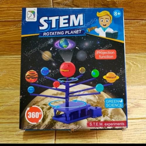 Jual Mainan edukasi STEM Rotating planet 360 DIY experiments solar ...