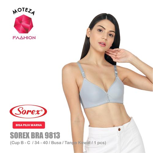 Promo Sorex 9813 Bra BH Busa Sedang | 3/4 Cup B-C | Tanpa Kawat | Kait 3 - Fanta Tua, 38 ...