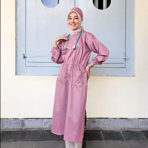 Jual Surgical Gown Medis APD Baju Jubah Operasi Model Kerut Bahan ...
