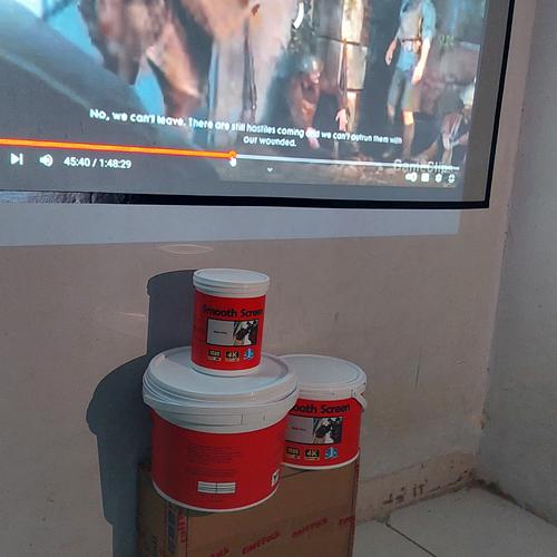 Jual Cat Screen Projector Dinding 70 Inch Cat kusus Screen dinding ...