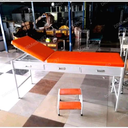 Jual meja periksa pasien/bed periksa 3 laci/bed periksa besi/meja ...