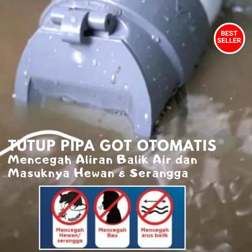 Promo Katup Tutup Lubang Pipa PVC Pembuangan Saluran Air Otomatis - 3 ...