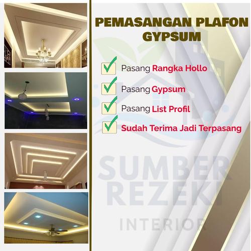 Jual PEMASANGAN PLAFON GYPSUM & DROP CEILING TERMURAH SETOKPED ...