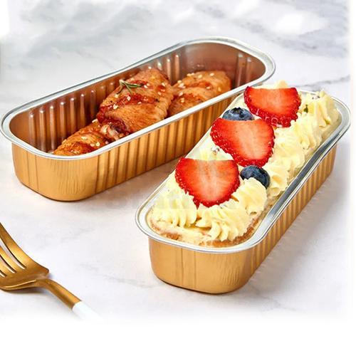 Jual Tray Alumunium Foil Persegi Panjang Tutup Mika 200ml isi 10 pcs ...