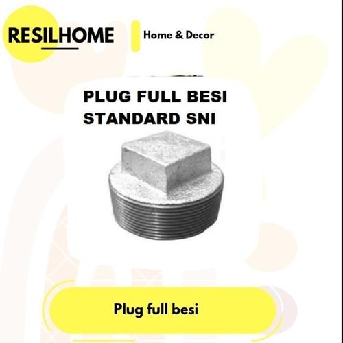 Jual plug besi lubang septic tank ukuran 1 1/2 inch ulir luar pluk kop ...