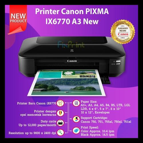 Jual Printer Canon PIXMA IX6770 IX 6770 IX-6770 Print A3 GARANSI RESMI ...