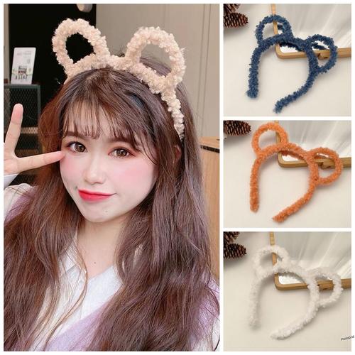 Promo Bando Korea Lucu Karakter Kuping Hewan Bunny Bulu Aksesoris ...