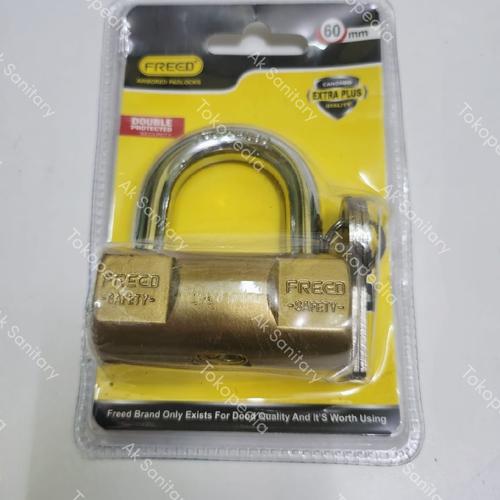 Jual Gembok Pagar Kuningan Model Balok Tebal 50 60mm / Gbk Pintu Pagar ...