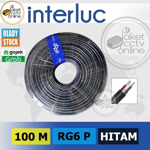 Jual KABEL CCTV INTERLUC RG6 POWER HITAM 100M OUTDOOR HITAM - Jakarta ...