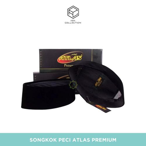 Jual SONGKOK PECI ATLAS PREMIUM AC TINGGI 9 HITAM - Jakarta Pusat ...