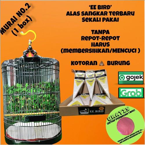 Jual EE BIRD/ALAS SANGKAR MURAI NO 2( 1 BOX ) GRATIS ALAS KARPET MERAH ...