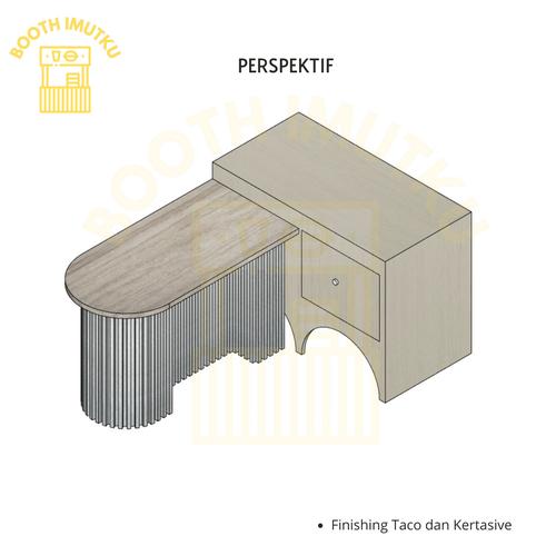 Jual Gambar Desain Booth/Stand Jualan/Booth Kuliner Mall Uk. 1.2m x 1 ...