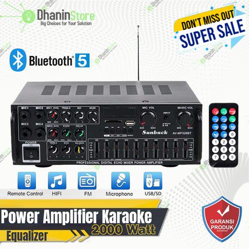 Promo Power Amplifier Equalizer Bluetooth Karaoke Stereo Sunbuck 2000 Watt - Jakarta Barat ...