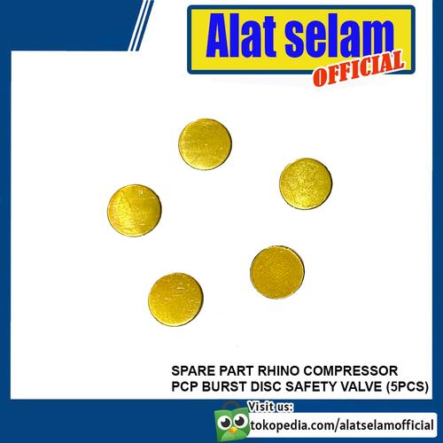 Jual Spare Part Compressor PCP Rhino Burst Disc Safety Valve 5pcs ...