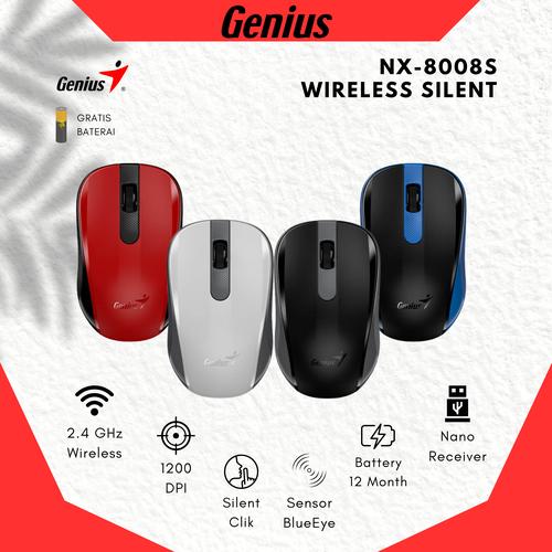 Jual Genius Wireless Silent Mouse NX 8008S - Hitam - Kab. Sleman ...