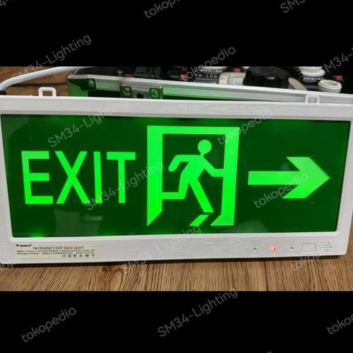 Jual Ready Lampu Exit Green Lampu Emergency Exit Hijau Acr Neon Sign ...