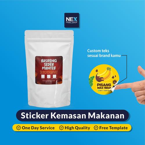 Jual Sticker / Label Produk Makanan - 2,5x2,5 cm - Kota Tangerang ...