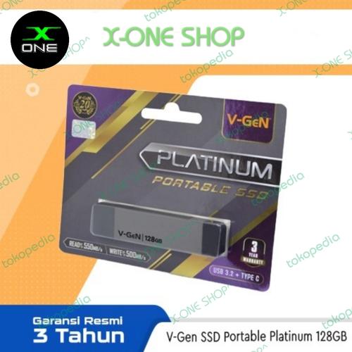 Jual SSD portable V-Gen platinum USB 3.2 USB-C 128GB 256GB 512GB ...
