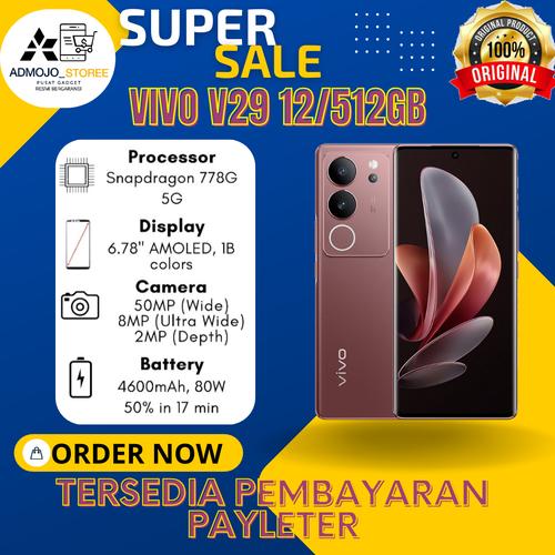 Jual NEW VIVO V29 5G 12/512GB SEGEL RESMI - RED VELVET, RAM 8/256GB ...