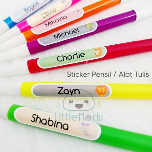 Jual Sticker Label Nama Pensil / Sticker Nama Alat Tulis - Boy - Kota ...