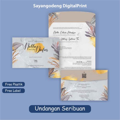 Jual Undangan Pernikahan Semi Amplop Elegan Mewah Keren Cantik Harga ...