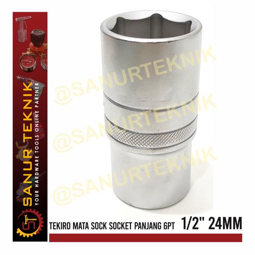 Jual TEKIRO Deep Wall Socket / Mata Sock Socket Panjang 1/2" 6PT 24mm ...