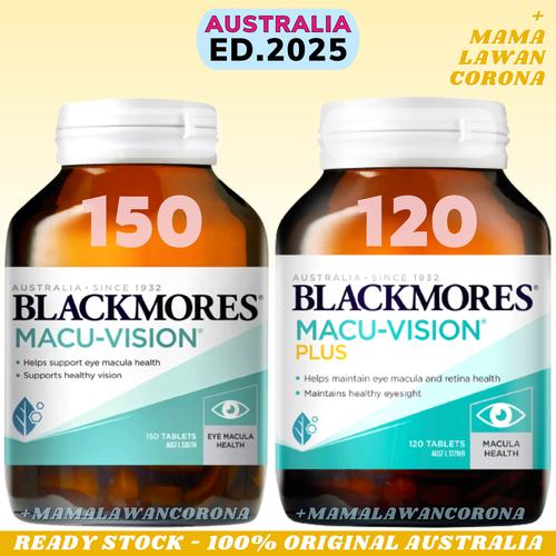 Jual Blackmores Macu Vision Plus 120 Tablets 150 Tablet Lutein Defence ...