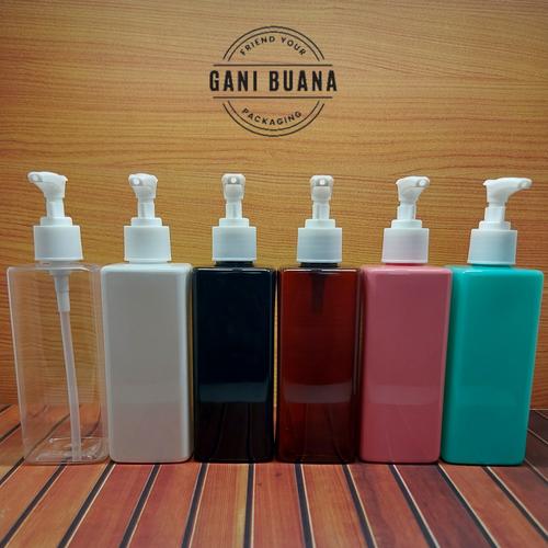 Jual BOTOL PUMP 250ML KOTAK TUTUP PUMP CLIP PUTIH/BOTOL PUMP 250ML PET ...