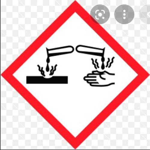 Jual Sign Stiker Rambu Limbah B3 Korosif / Sticker B3 Korosif Uk 25x25 ...