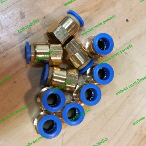 Jual PCF FITTING LURUS FEMALE PNEUMATIC SLIP LOCK DRAT DALAM / MPCF ...