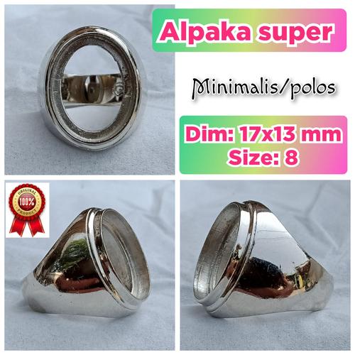 Jual emban batu akik batu mulia batu alam alpaka super minimalist polos ...