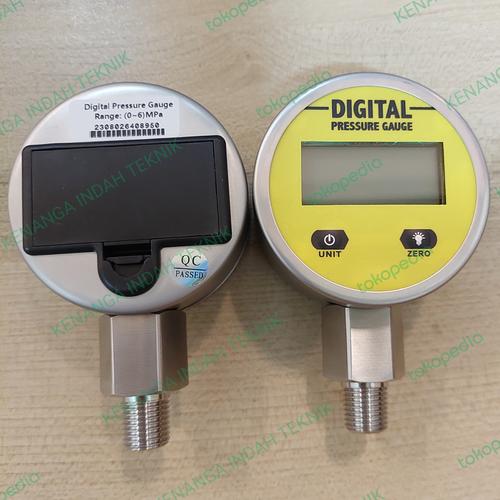 Jual Digital Pressure Gauge / Alat Pengukur Tekanan 0~40Bar / 1/4" Drat ...