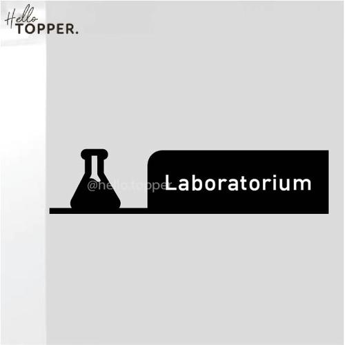 Jual Sign Akrilik Ruang Laboratorium Hollow UV Print Sign Board - 30x8 ...