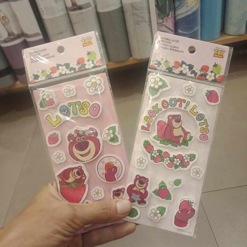 Jual Miniso Stiker Lucu Karakter Lotso - Double-Layer Stickers 13Pcs ...