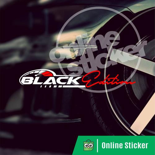 Jual stiker black edition | cutting menyala - putih saja - Kota ...