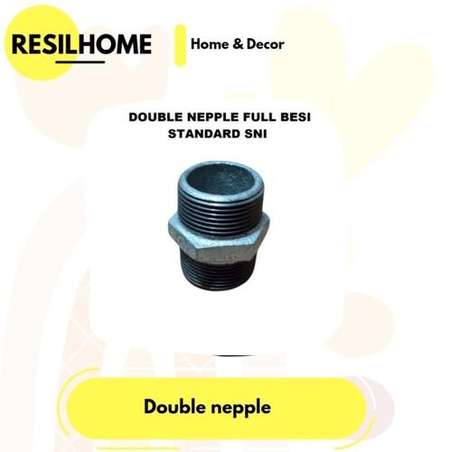 Jual double niple ukuran 1 1/2 inch nepple fiting drat luar sambungan ...