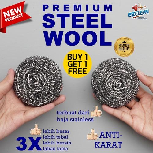 Jual EZCLEAN PREMIUM STEEL WOOL SABUT KAWAT STAINLESS SABUT CUCI KERAK ...