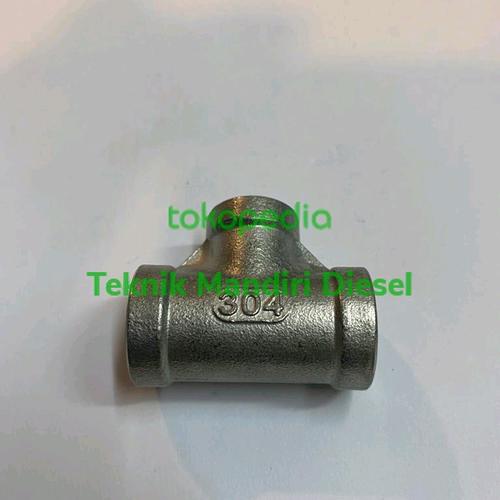 Jual Nepple stainless /Fitting stainless steel 304 TEE 4" (4inc ...