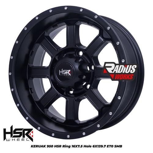 Jual Velg Offroad Palang R16 Warna Hitam KERUAK HSR Pcd 6X139 Pajero ...