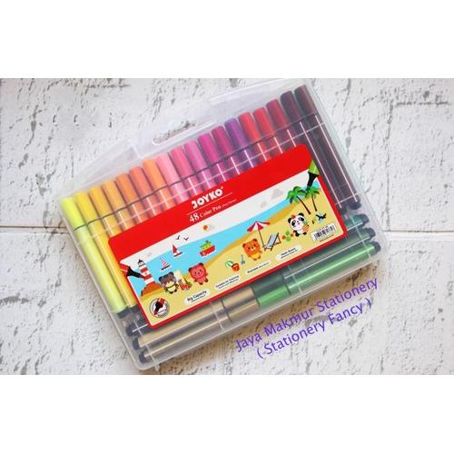 Jual Pulpen Pena Ballpen Warna Color Pen Joyko Clp-57-48 Warna ...