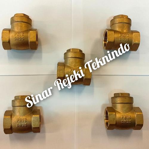 Jual Check Valve Kuningan ukuran 1/2"inch/ Swing Check Valve Kuningan ...