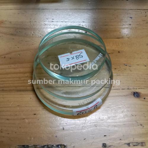Jual kaca temper diameter 70mm x T. 10mm kaca tahan panas bulat ...