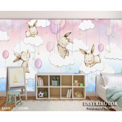 Jual wallpaper dinding custom animasi kids 3D - serat jeruk - Kab ...