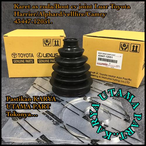 Jual Boot Cv Joint Luar Toyota Harrier/Alphard/Vellfire/Camry 43447 ...