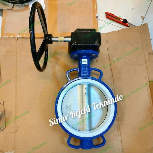Jual Butterfly Valve PTFE Gear Operated Cast Iron 4" / Butterfly Gear DN100 - Jakarta Barat ...