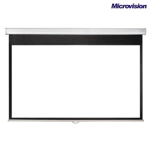 Jual Microvision Manual Wall Screen LCD Proyektor 70" (178 x 178 ...