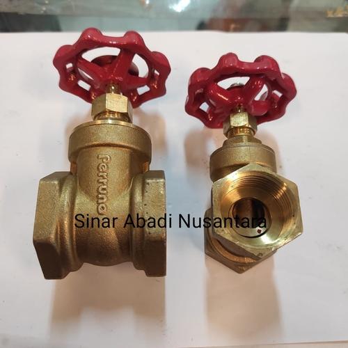 Jual Gate Valve Perruno drat 1 1/2"inch / Gate Valve Kuningan - Jakarta ...